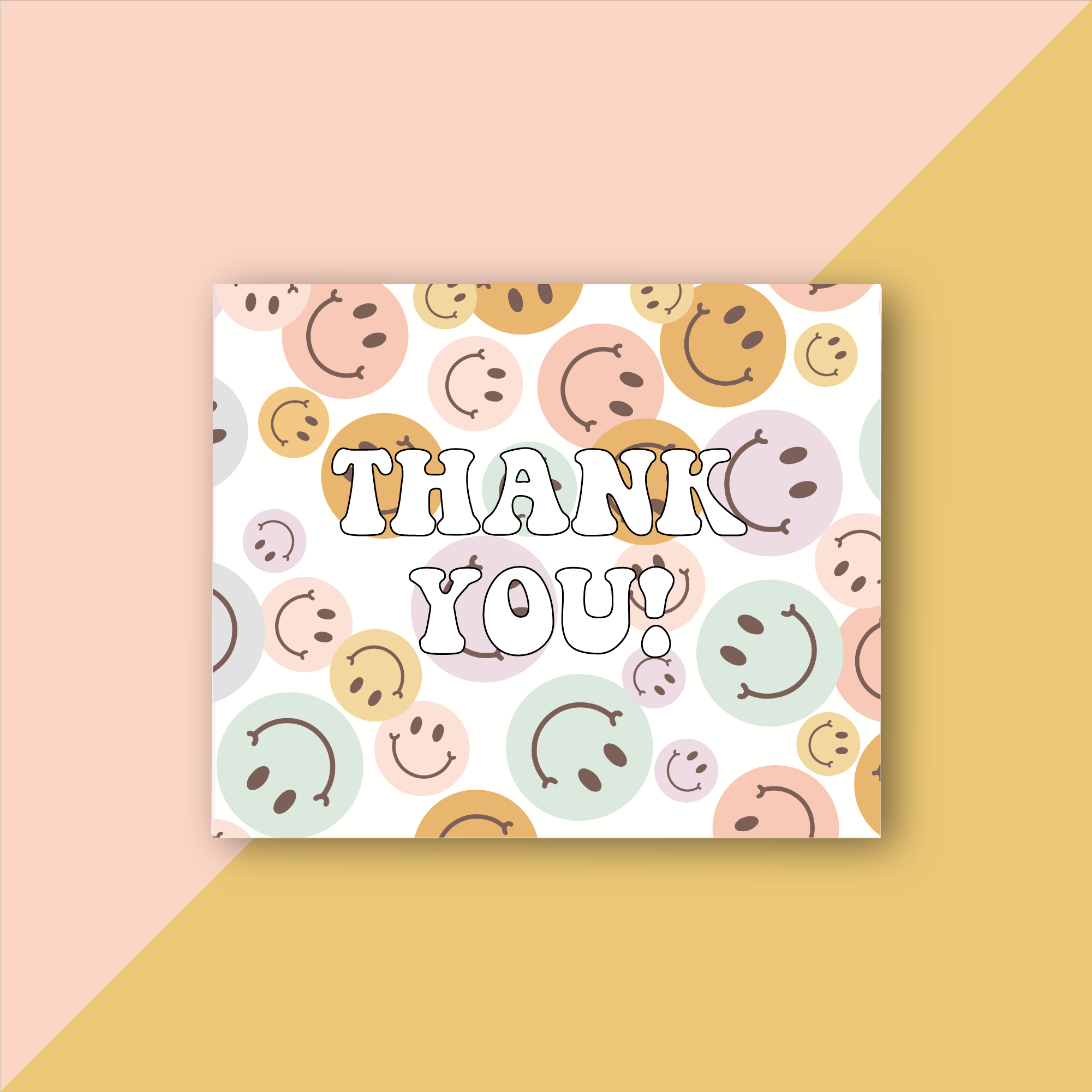 Tarjetas de Agradecimiento 10x12 cm | Happy Face – The Mailers Company MX